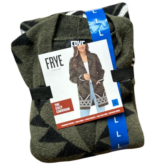 Frye | Sweaters | Frye Womens Southwestern Patterned Jacquard Cardigan ...